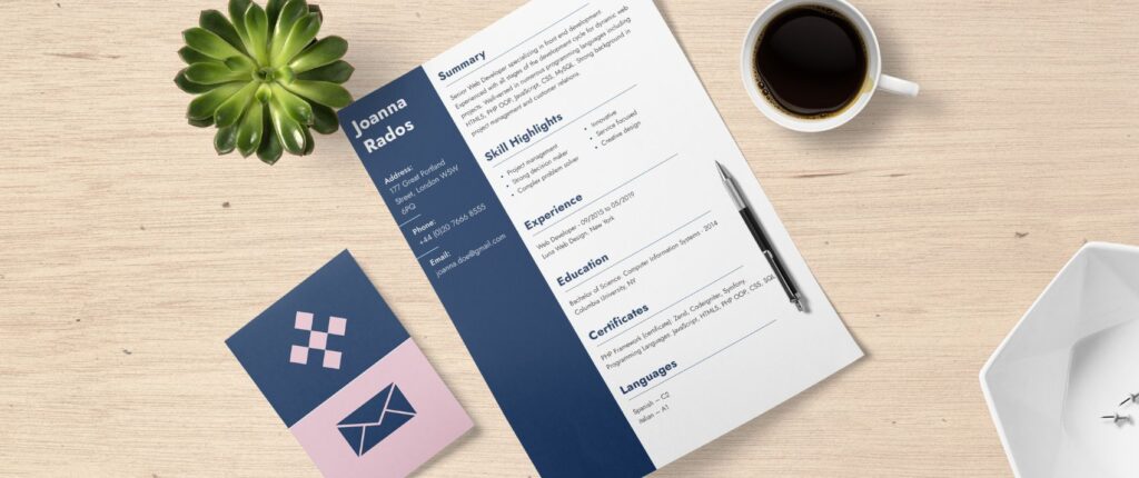 The Ideal CV Format in South Africa - DanandaTalent